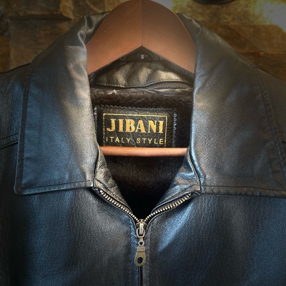 Jibani | Jackets & Coats | Jibani Black Italian Leather Jacket Official ...